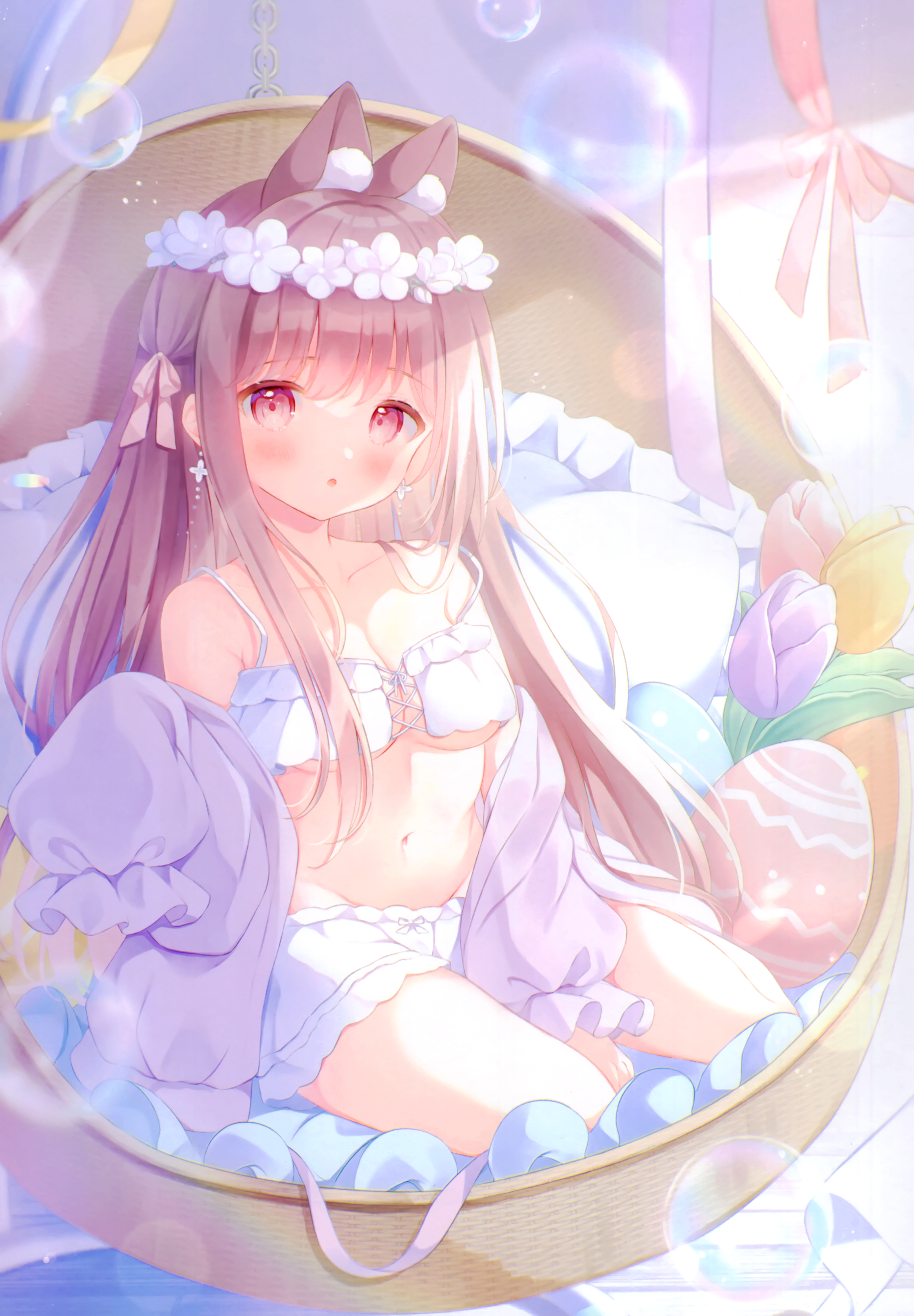 mersugar omochi monaka animal ears bunny ears | #877783 | yande.re